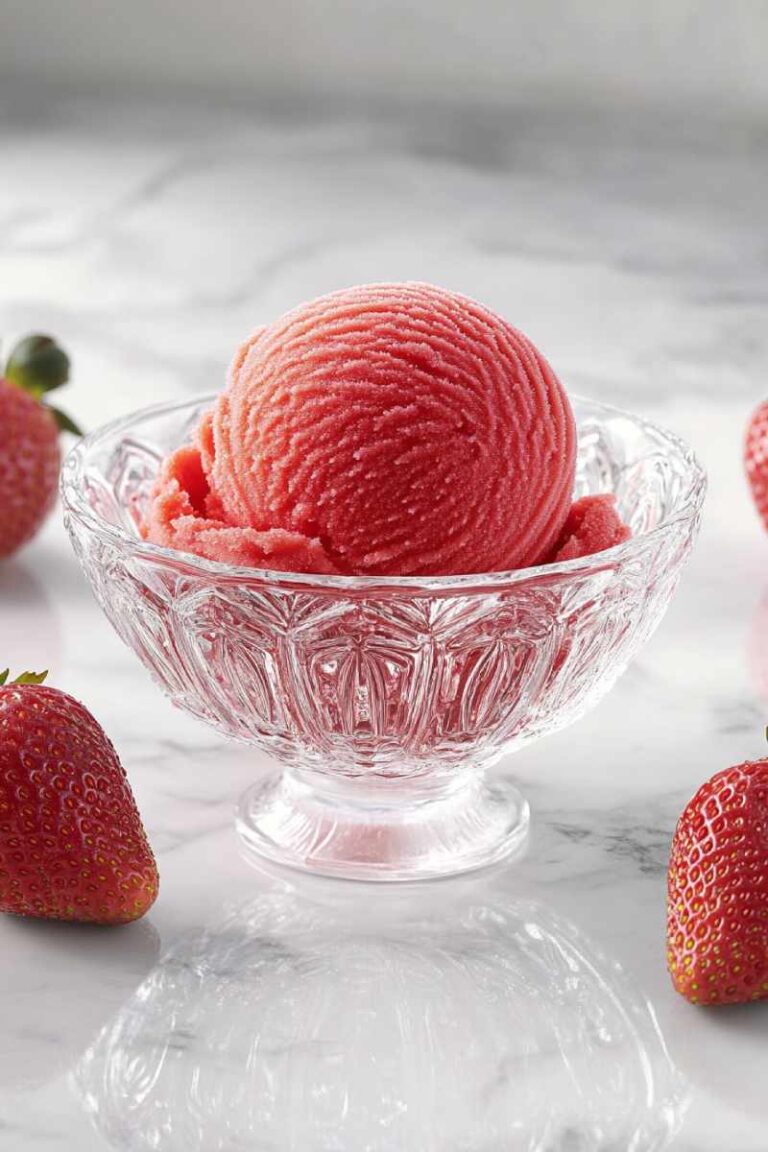 Ninja Creami Strawberry Sorbet