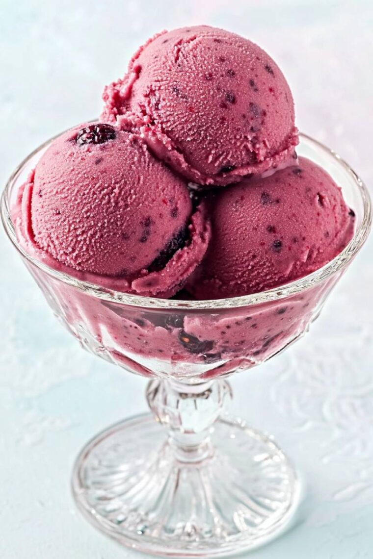 Easy Blueberry Lemonade Sorbet | Ninja Creami Dessert