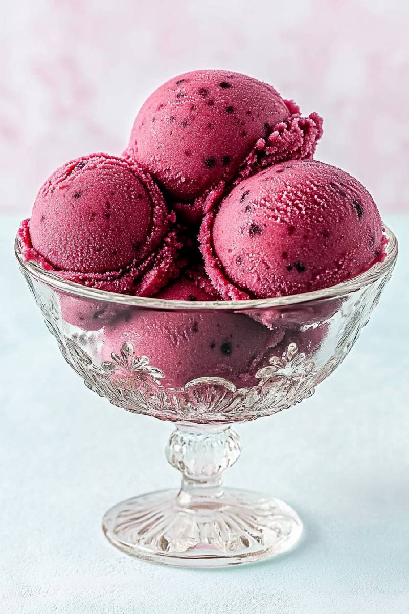 Easy Blueberry Lemonade Sorbet | Ninja Creami Dessert