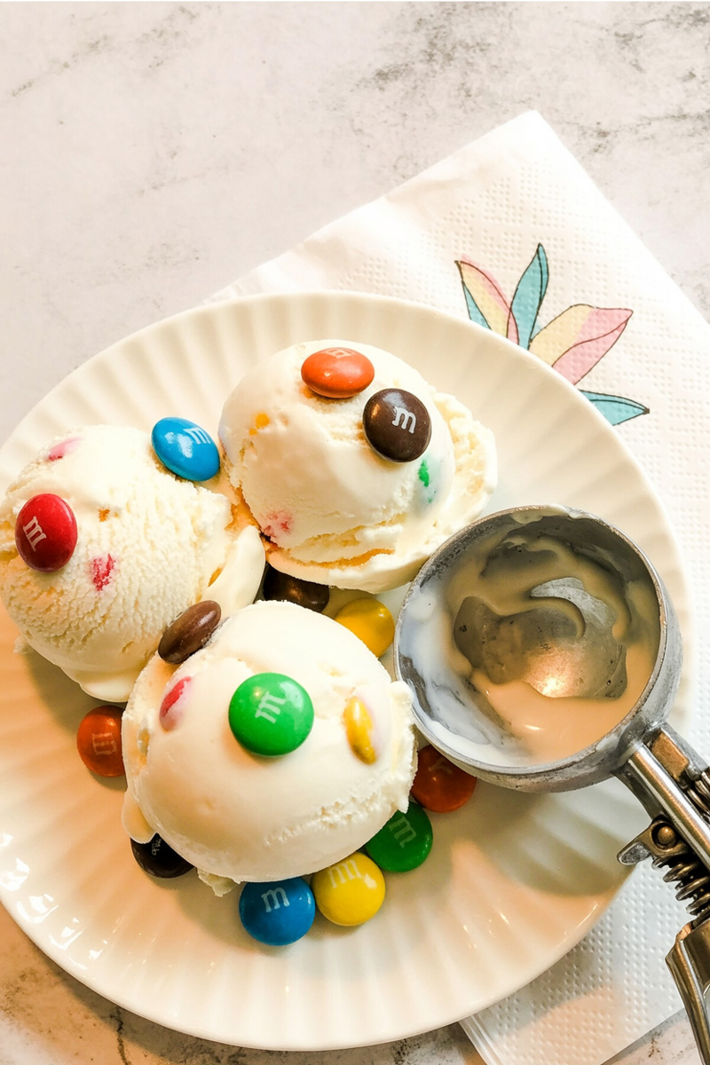 Easy Ninja Creami M&M Ice Cream Recipe
